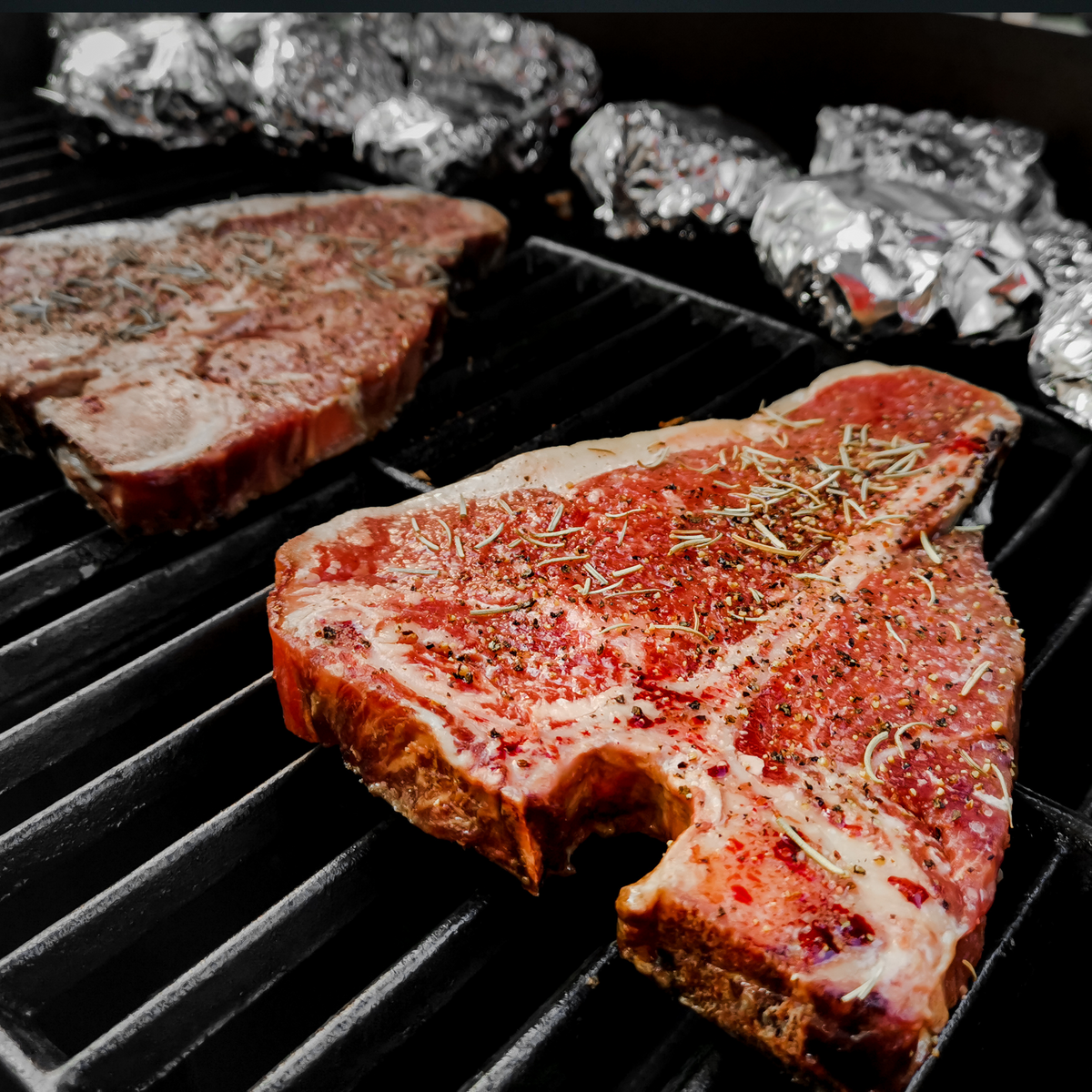 Prime Angus T-Bone Steaks (2 per pack) – Brown Pearcy